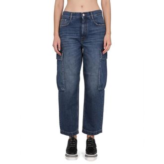 Stella McCartney Femme, Jeans, Bleu, Taille: W26 Cargo Jeans avec Fermeture Boutonn&eacute;e