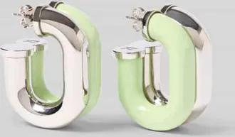 Paco Rabanne Ohrstecker mit Logo-Pr&auml;gung