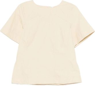 Yerse Yerse, Femme, Blouses et Chemises, Beige, Taille: 38 FR Carli Panelled Cotton Blouse
