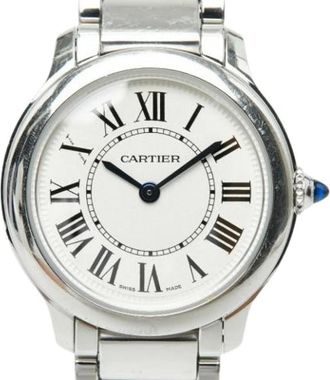 Cartier Montre vintage doccasion - Femme - Pre-owned - Blanc - Taille: ONE Size