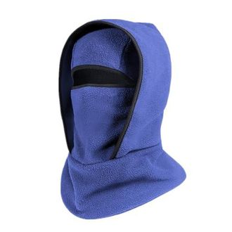 Generic Chapeau chaud dhiver en plein air, masque de cyclisme int&eacute;gr&eacute;, couvre-t&ecirc;te de ski, coupe-vent froid une pi&egrave;ce, bleu, Taille unique