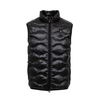 Blauer Karo Muster Wasserabweisende Jacke - - Jackets - Herren - Schwarzk - L