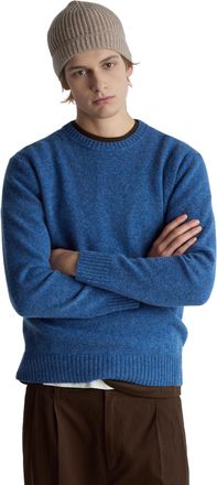 Benetton Herren Maglia G/C M/L 103mk1n24 Pullover, blau, Medium