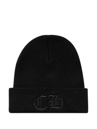 Chrome Hearts Beanie mit Logo-Stickerei - Schwarz