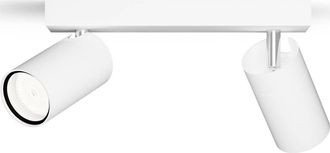 Philips Idris LED 2er Spotleuchte, ideal geeignet f&uuml;r das Badezimmer, GU10 Lampe nicht enthalten, Wei&szlig;, IP44, wasserfest