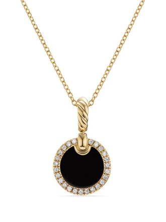 David Yurman collier Petite DY Elements en or 18ct pav&eacute; de diamants (17,8 mm)