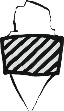 Off-white Masque facial blanc cass&eacute; pour hommess Coton Noir