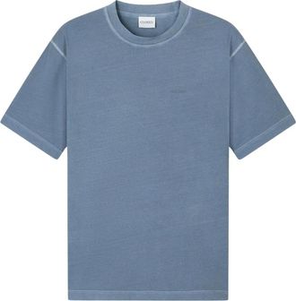 Closed Homme, Tops, Gris, Taille: XL T-shirt &agrave; Manches Courtes et Col Rond