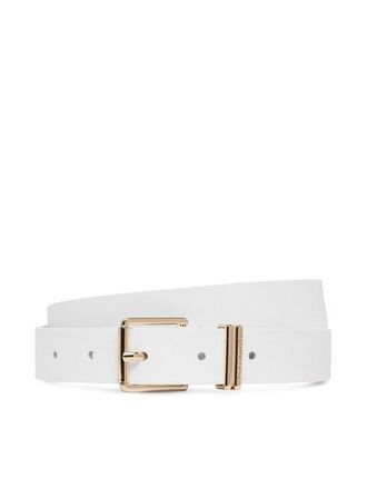 Tommy Hilfiger G&uuml;rtel Th Square 2.5 AW0AW18692 Wei&szlig;
