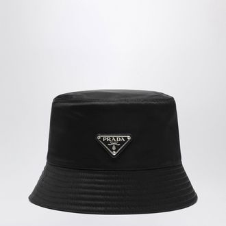 Prada Schwarzer Re-Nylon-Fischerhut