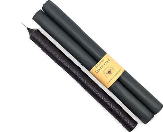 Generic Stabkerzen 100% Bienenwachs Honigwaben Muster 2 St&uuml;ck Brenndauer ca. 14 Stunden H&ouml;he 25 cm, &Oslash; 2,2 cm Premium Kerzen durchgef&auml;rbt Tafelkerze Haushaltsk