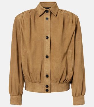 Saint Laurent Jacke aus Veloursleder