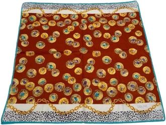 Celine Pre-owned Vintage Foulard en Soie et Coton - Femme - Pre-owned - Multicolore - Taille: ONE Size