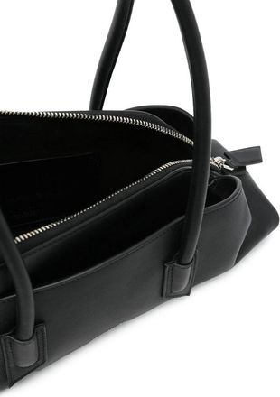 The Attico Calf Leather Tote Bag - Black