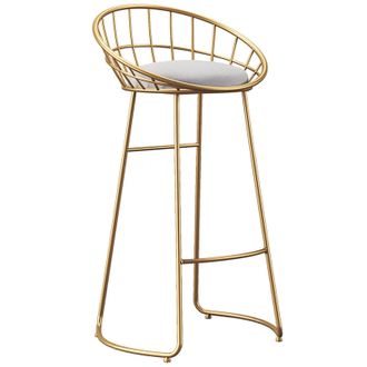 Generic 26/30 Barhocker mit Samtbezug und hohler R&uuml;ckenlehne, hohe Barhocker f&uuml;r Caf&eacute;, Pub, K&uuml;che, Theke, Esszimmer (300 lbs