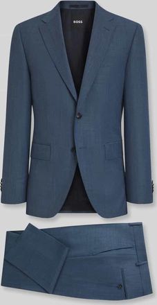 HUGO BOSS Slim Fit Anzug aus Wolle mit feinem Webmuster