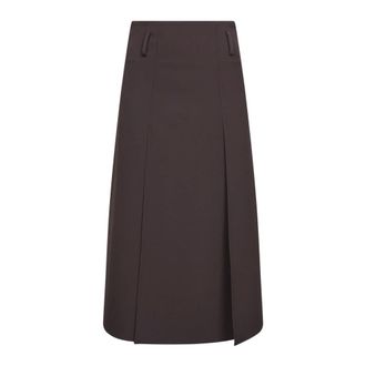 Blanca Vita Femme, Jupes, Brun, Taille: 42 FR Marialuisa Paneled Midi Skirt