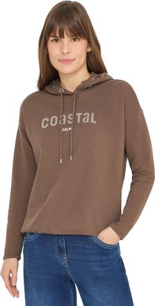Cecil Hoodie mit Stickerei urban Taupe XXL