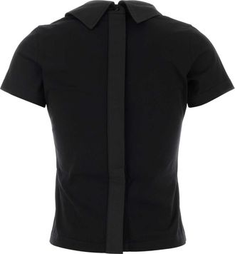 Givenchy Womens Black Jersey T-Shirt Exterior: Cotton T-shirts And Polos