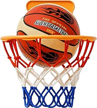 Generic Leiser Basketball - Schaumstoff-Dribbelball f&uuml;r Innenr&auml;ume, ger&auml;uscharm, weiche Trainingskugel, sanfter R&uuml;ckprall, sichere Nutzung, geeignet f&uuml;r Kinde