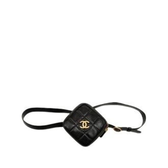 Chanel Pre-owned Vintage gesteppte G&uuml;rteltasche - - Pre-owned - Damen - Schwarzk - ONE SIZE