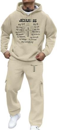 Generic Surv&ecirc;tements pour hommes imprim&eacute;s &agrave; manches longues sweat &agrave; capuche ensembles de jogging d&eacute;contract&eacute;s sport jogging hauts pantalons assortis v&ecirc;tements