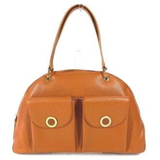 Bulgari Pre-owned Leder Schultertasche - - Pre-owned - Damen - Braun - ONE SIZE