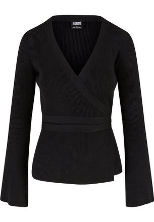 Urban Classics Cardigan Urban Classics Damen Ladies Rib Knit Wrapped Cardigan (1-tlg)