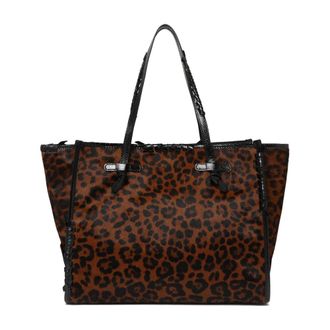 Gianni Chiarini Marcella Leo-Print Shopper Tote - - Bags - Damen - Schwarzk - ONE SIZE