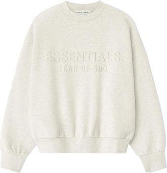 Fear of God Homme, Sweatshirts et sweats &agrave; capuche, Beige, Taille: XL SweaT-shirt Ras du Cou Classique Gaufr&eacute;