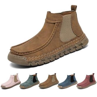 Generic Chaussures orthop&eacute;diques antid&eacute;rapantes pour femme, faites &agrave; la main, confortables, l&eacute;g&egrave;res, mi-hautes, bottines de randonn&eacute;e, chaussures de marche r&eacute;