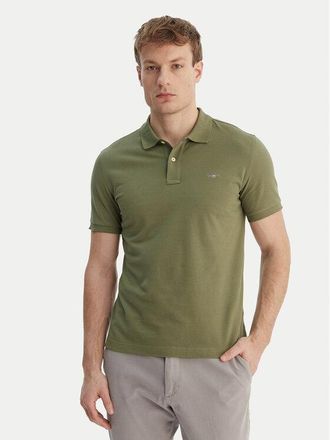 GANT Poloshirt Shield 2220 Gr&uuml;n Slim Fit