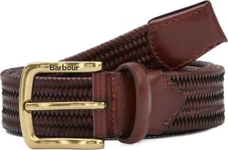 Barbour unisex, Accessoires, Brun, Taille: M Stretch Leather Belt