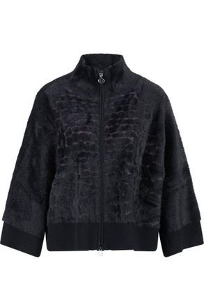 Sportalm Strickjacke aus Pl&uuml;schmaterial