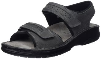 Berkemann Fabian Bequeme Herren Sandalette Leder mit herausnehmbarem Fu&szlig;bett und Klettverschlu&szlig; Trekking Sandale Wander- und Outdoor-Sandalen mit regulierbaren 