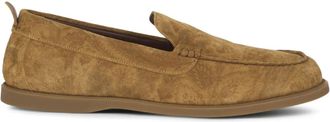 Etro printed slip-on loafers - Braun