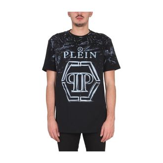 Philipp Plein T-Shirt SS Hexagon - - Tops - Herren - Schwarzk - M
