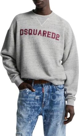 Dsquared2 Homme, Sweatshirts et sweats &agrave; capuche, Gris, Taille: S Felpa