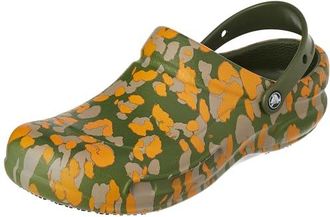 Crocs Unisexe Adulte Bistro Work Graphic Clog Sabots, Army Green/Multi, 36/37 EU