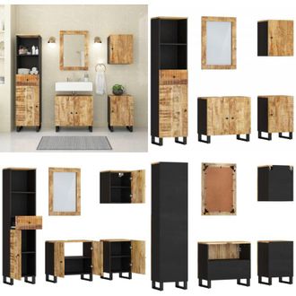 vidaXL 5-tlg. Badm&ouml;bel-Set Massivholz Mango - Badm&ouml;bel-Set - Badm&ouml;bel-Sets - Home & Living