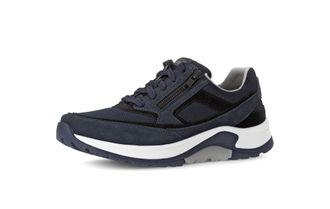 Gabor Herren Sneaker Low, M&auml;nner Halbschuhe,Wechselfu&szlig;bett,Strassenschuhe,Freizeitschuhe,Turnschuhe,Laufschuhe,Marine/Black,45 EU / 10.5 UK