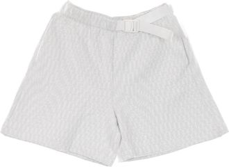 Nike Geometrische Strickshorts - - Sport - Damen - Wei&szlig; - L