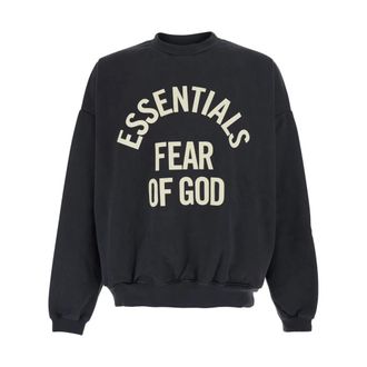 Fear of God Homme, Sweatshirts et sweats &agrave; capuche, Noir, Taille: XS Campus 90s Crewneck SweaT-shirt
