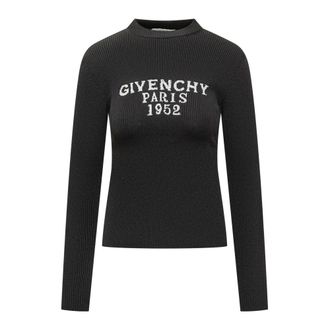 Givenchy Gerippter Strickpullover - - Knitwear - Damen - Schwarzk - S