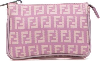 Fendi Portemonnaie - Zucchino Canvas Coin Pouch - Gr. unisize - in Orange - f&uuml;r Damen