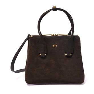 Baldinini Sac &agrave; main en daim - Femme - Sacs - Brun - Taille: ONE Size