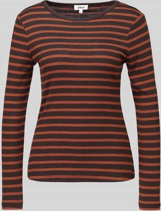 s.Oliver Red Label Longsleeve mit abgerundetem Saum