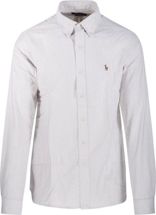 Ralph Lauren Homme, Chemises, Multicolore, Taille: XL Custom Fit Striped Oxford Shirt