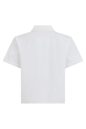 Miu Miu Cotton-Linen Blend Shirt - White