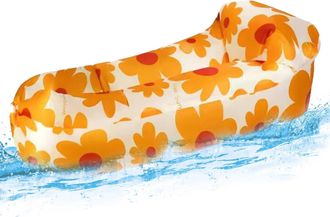 Generic Aufblasbares Sofa für Camping - Lounger Beach Chair Air Sofa | Bequeme wasserdichte luftgefüllte aufblasbare Liegestuhl für Campingpool-Park Bootfahre